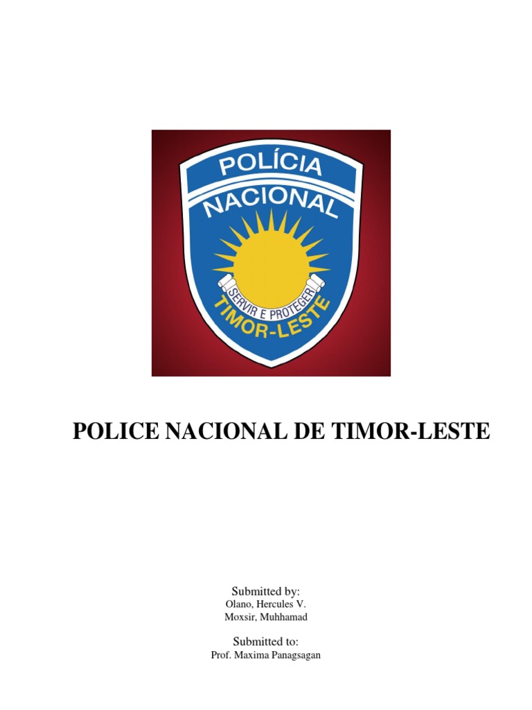 The Organizational Structure and Functions of the Timor-Leste National ...