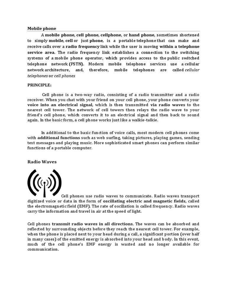 Mobile Phone: Telephones or Cell Phones | PDF | Mobile Phones | Transmitter