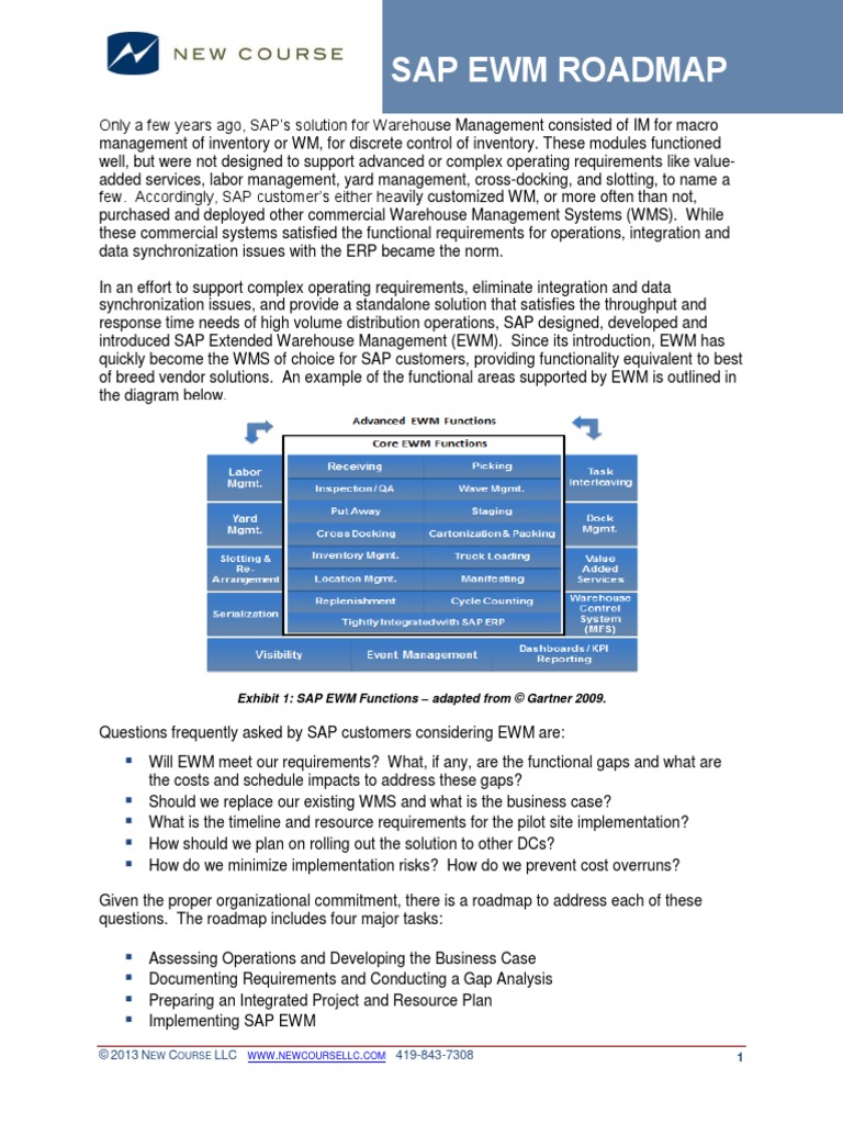 SAP EWM Roadmap | PDF | Business | Business