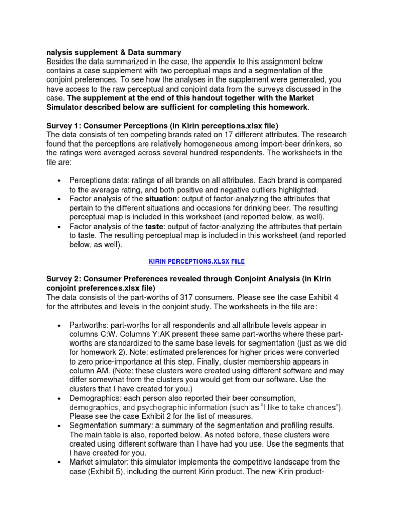 Kirin Perceptions | PDF | Advertising | Market Segmentation