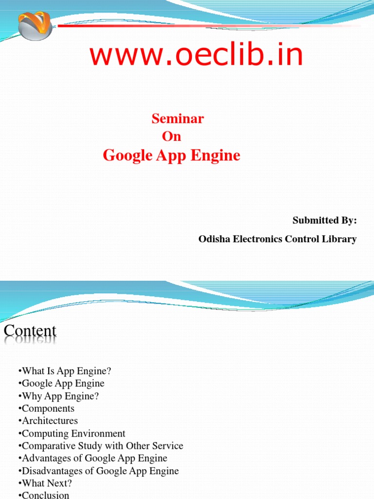 WWW - Oeclib.in: Google App Engine | PDF | Web Application | Platform As A Service
