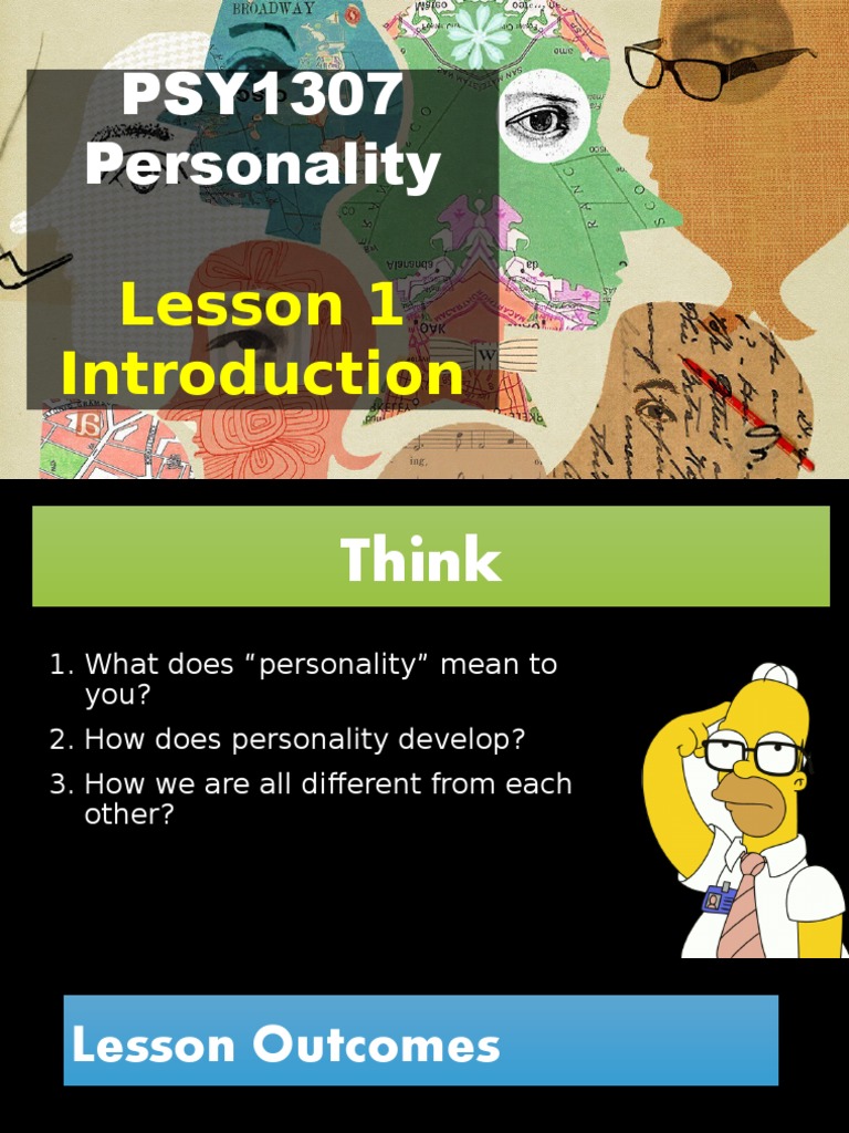 Lesson 1 Introduction To Personality Psychology | PDF | Personality ...