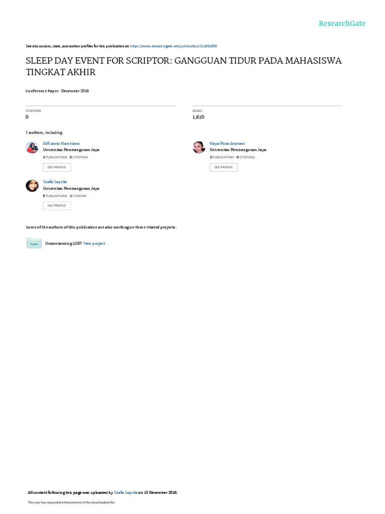 WRRRR | PDF | Psychological States | Sleep