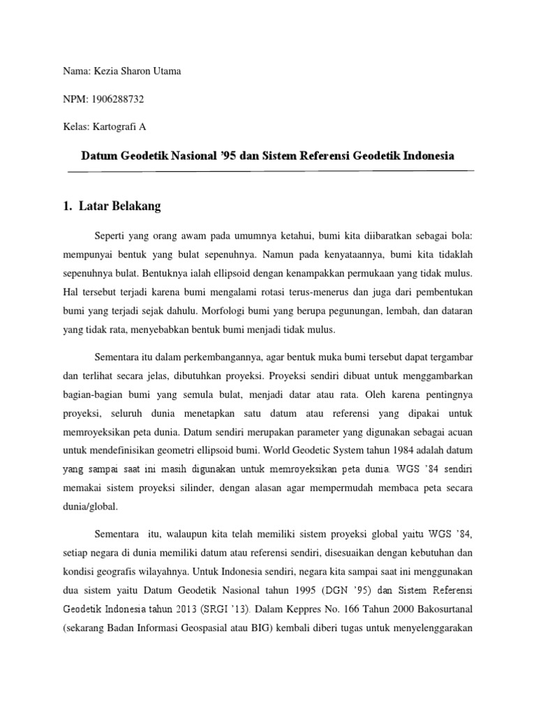 Perbandingan DGN '95 dan SRGI 2013 | PDF | Metode & Bahan Ajar