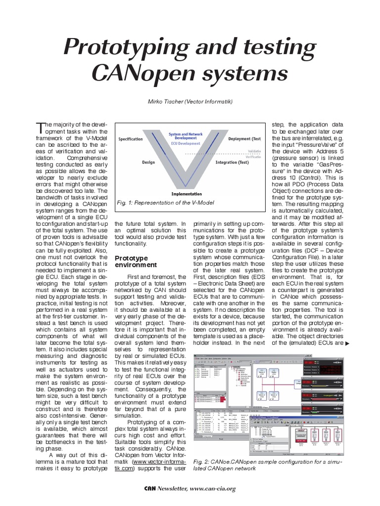 Prototyping and Testing Canopen Systems: Mirko Tischer (Vector ...
