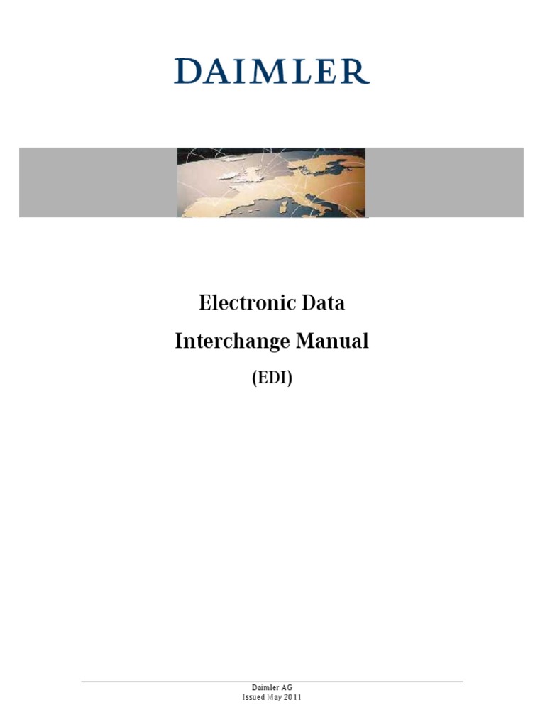Edi Vda Daimler | PDF | Electronic Data Interchange | Supply Chain ...