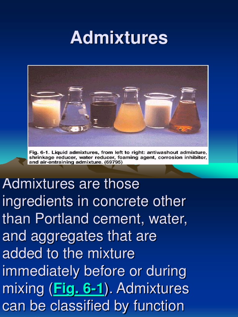 Admixture PPT For CMT G-2 | PDF | Concrete | Corrosion