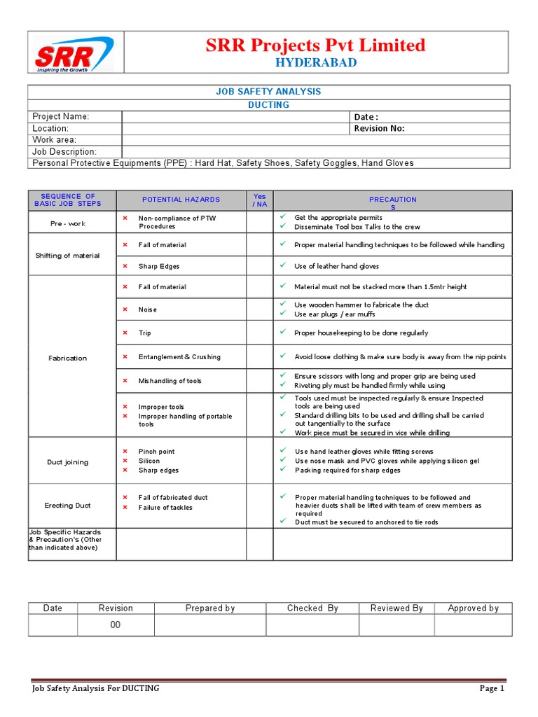 Jsa Ducting Rev 00 | PDF | Tools | Duct (Flow)