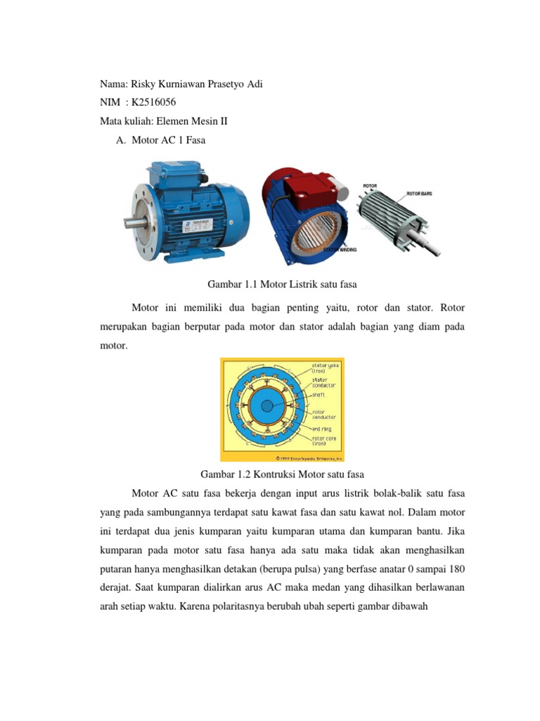 Jenis dan Konstruksi Motor AC | PDF | Sains & Matematika | Komputer