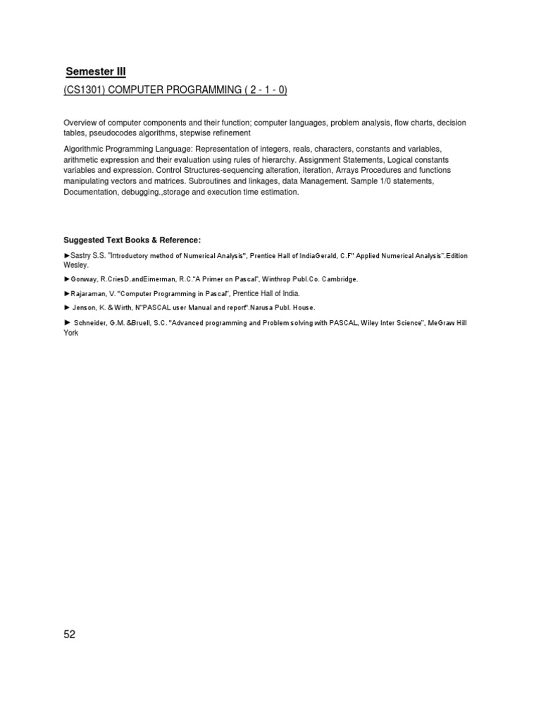 CSE 3rd To 8th Sem Syllabus - New | PDF | Parsing | Relational Database