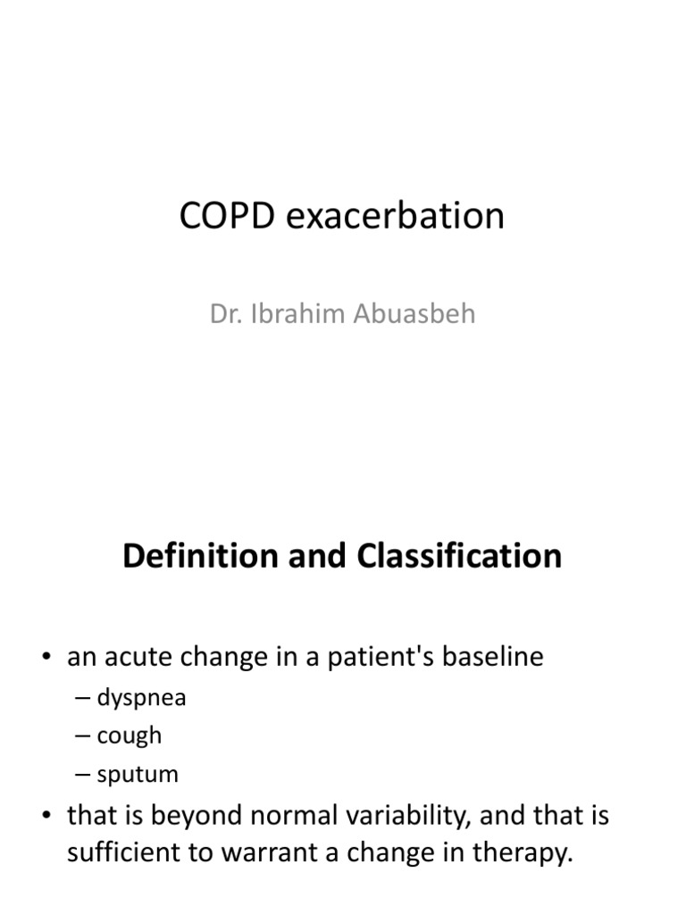 Copd Exacerbation | PDF | Chronic Obstructive Pulmonary Disease | Heart ...