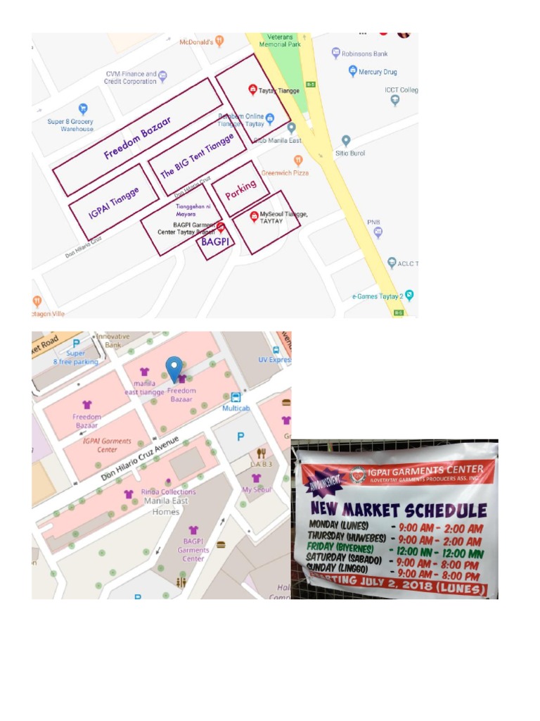 TAYTAY Tiangge Schedule | PDF