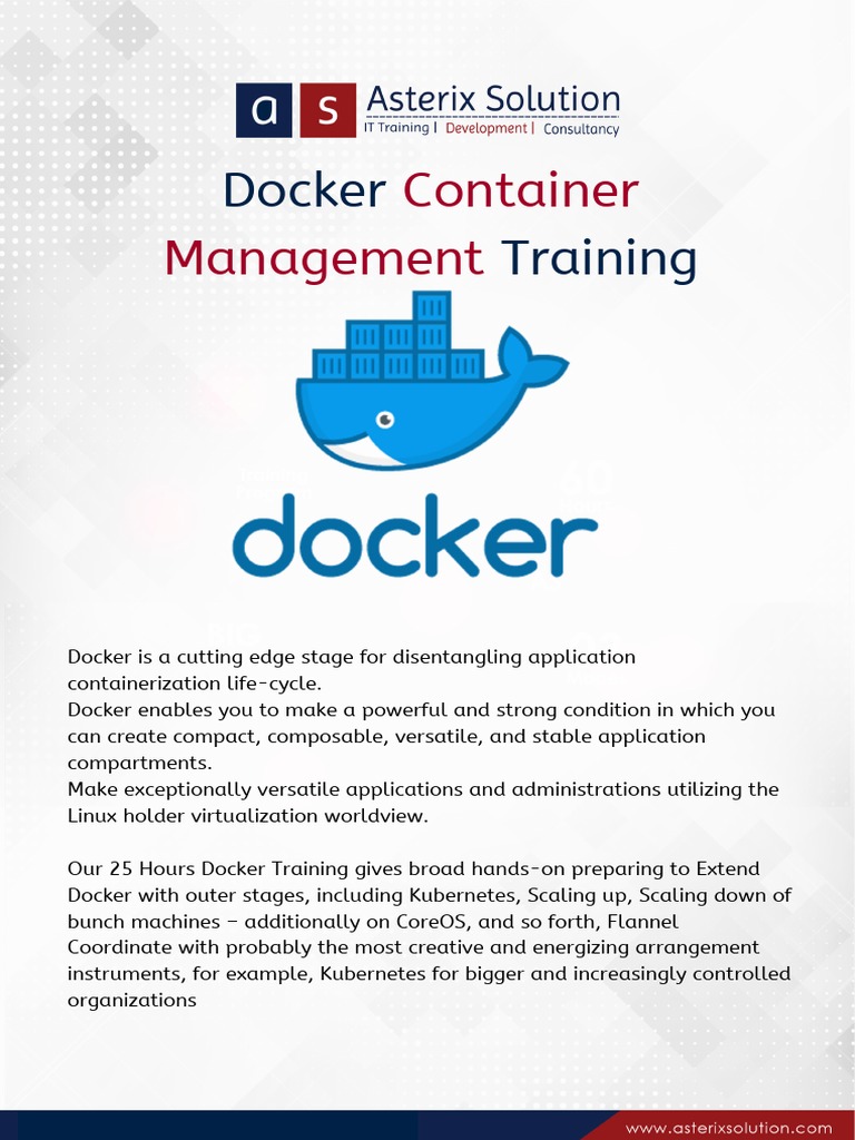 Docker Course Syllabus | PDF | Information Technology Management | Computer Architecture