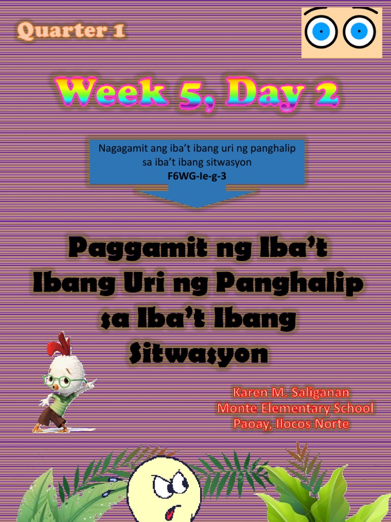 Fil.6 Q1 W5 D2 | PDF