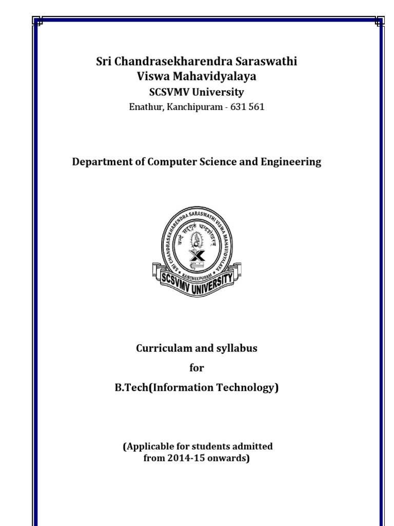 B.tech IT Syllabus (Sep - 2017) | PDF | C (Programming Language ...