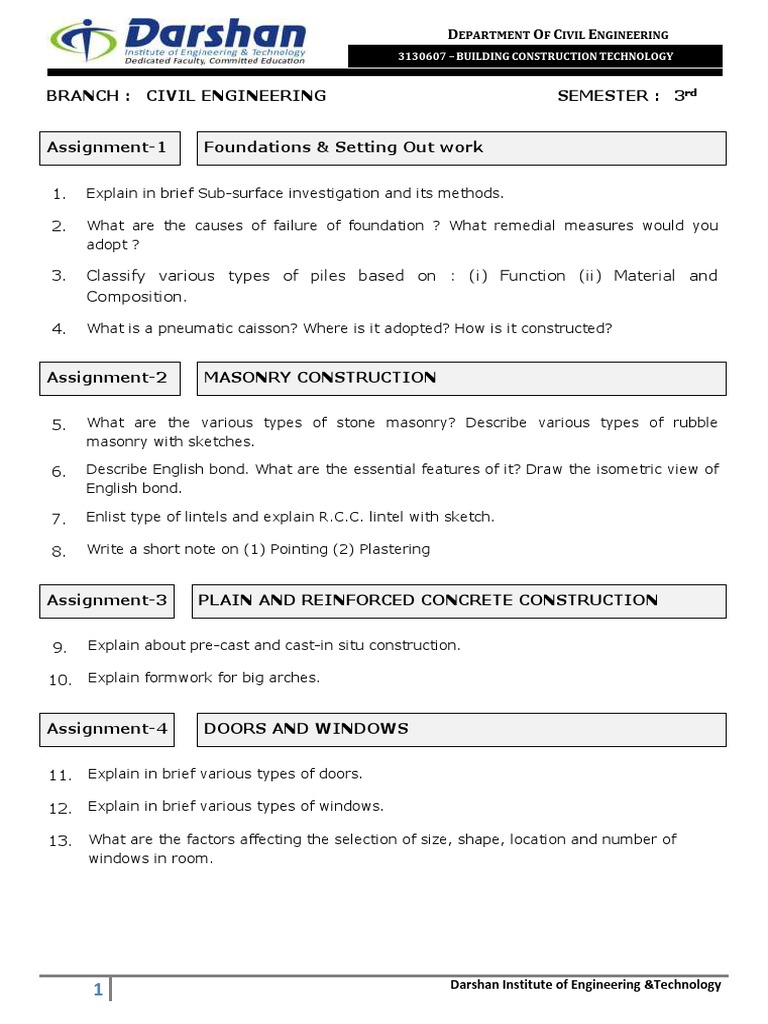 BCT GTU Study Material E-Notes All 06072019045016AM | PDF | Roof | Masonry