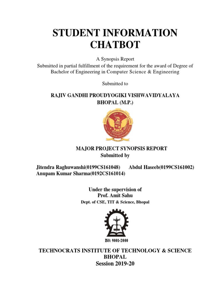 College Information Chat-Bot Project Report | PDF | Application ...