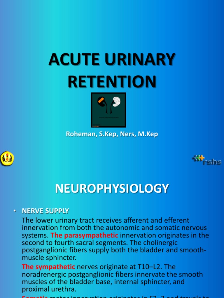 Acute Urinary Retention Overview | PDF | Urination | Urinary System