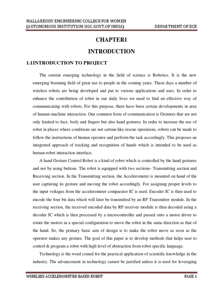Acclerometer Based Robot | PDF | Embedded System | Rectifier