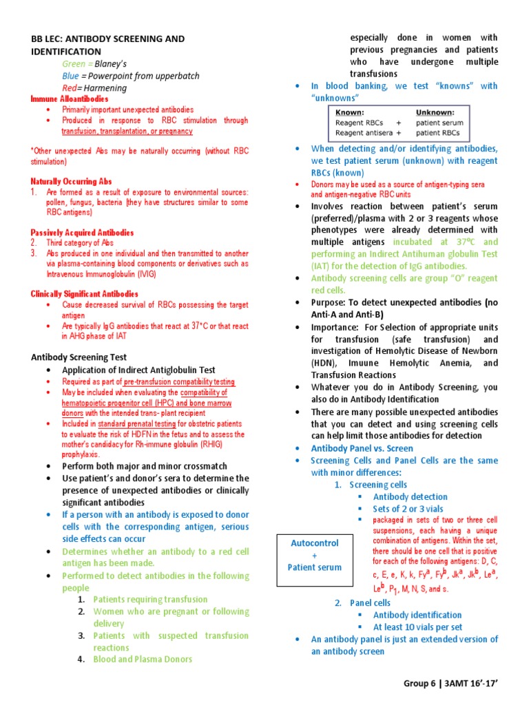 3 Cell Panel Antibody Screening Guide | PDF | Antibody | Blood