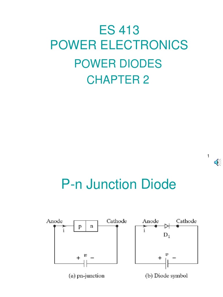Lecture - 2 Power Diodes | PDF | Diode | Semiconductor Devices