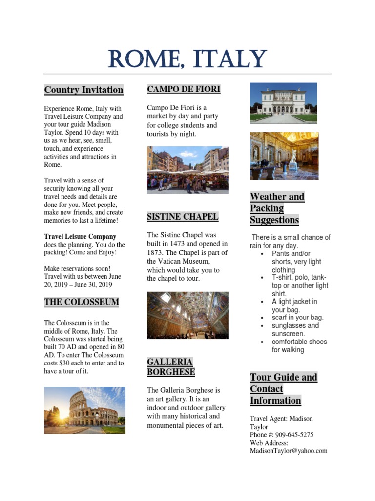 Rome Newsletter | PDF | Rome | Clothing