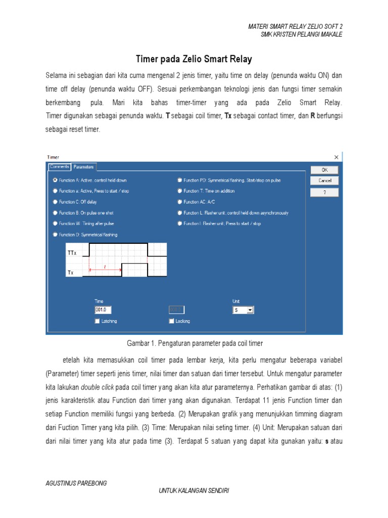 Instruksi Timer Pada Smart Relay Zelio Soft 2 | PDF