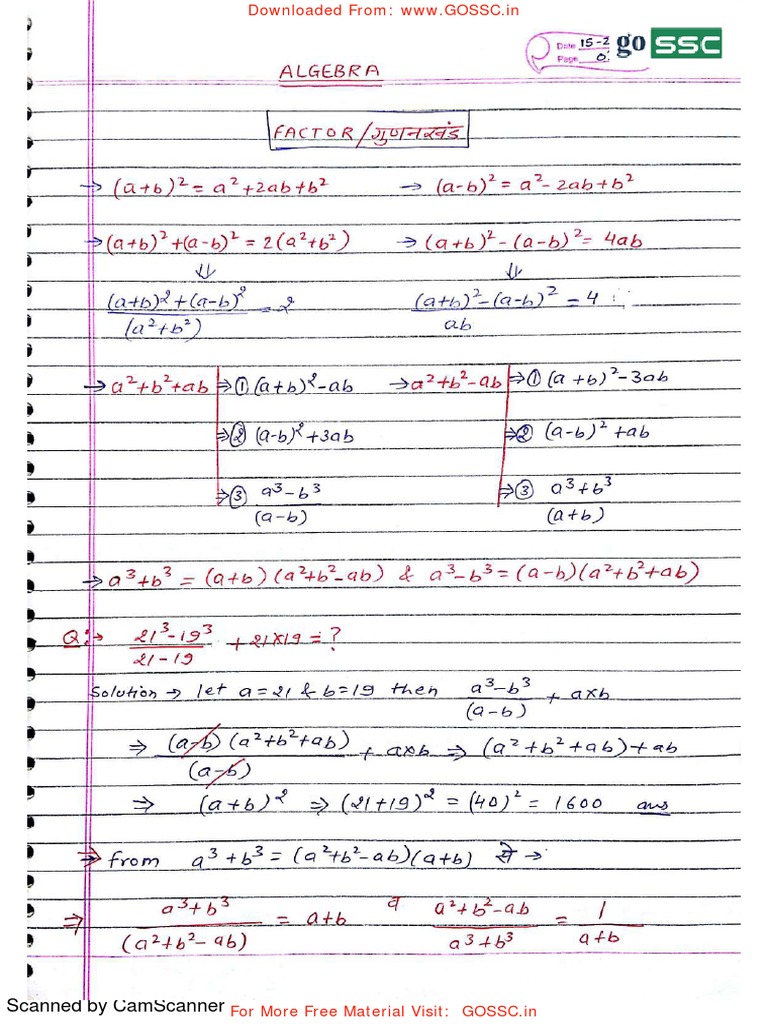 Maths Notes | PDF