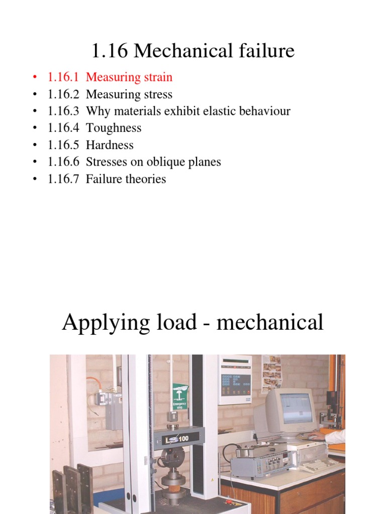 1.16 Mechanical Failure | PDF | Elasticity (Physics) | Hardness