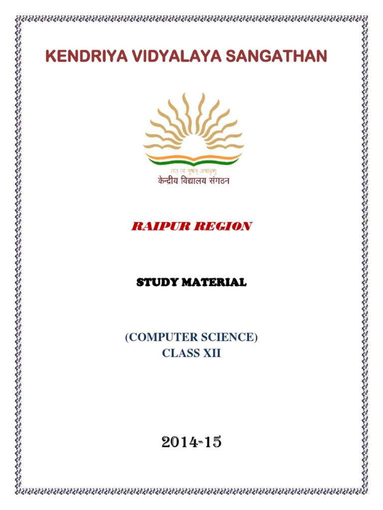 295151512xii Computer Science Pdf Constructor Object Oriented Programming Programming