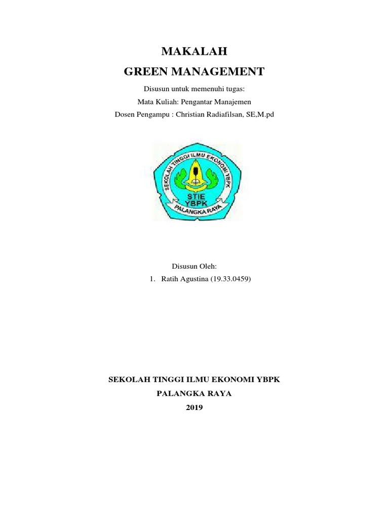 Makalah Green Management | PDF