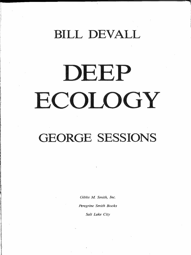 Deep Ecology | PDF | Ahimsa | Environmentalism