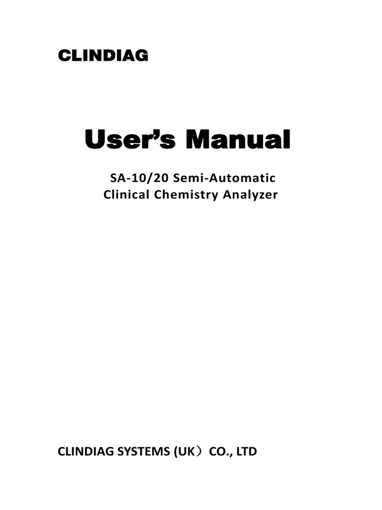 SA-20 User Manual | PDF | Power Supply | Mains Electricity