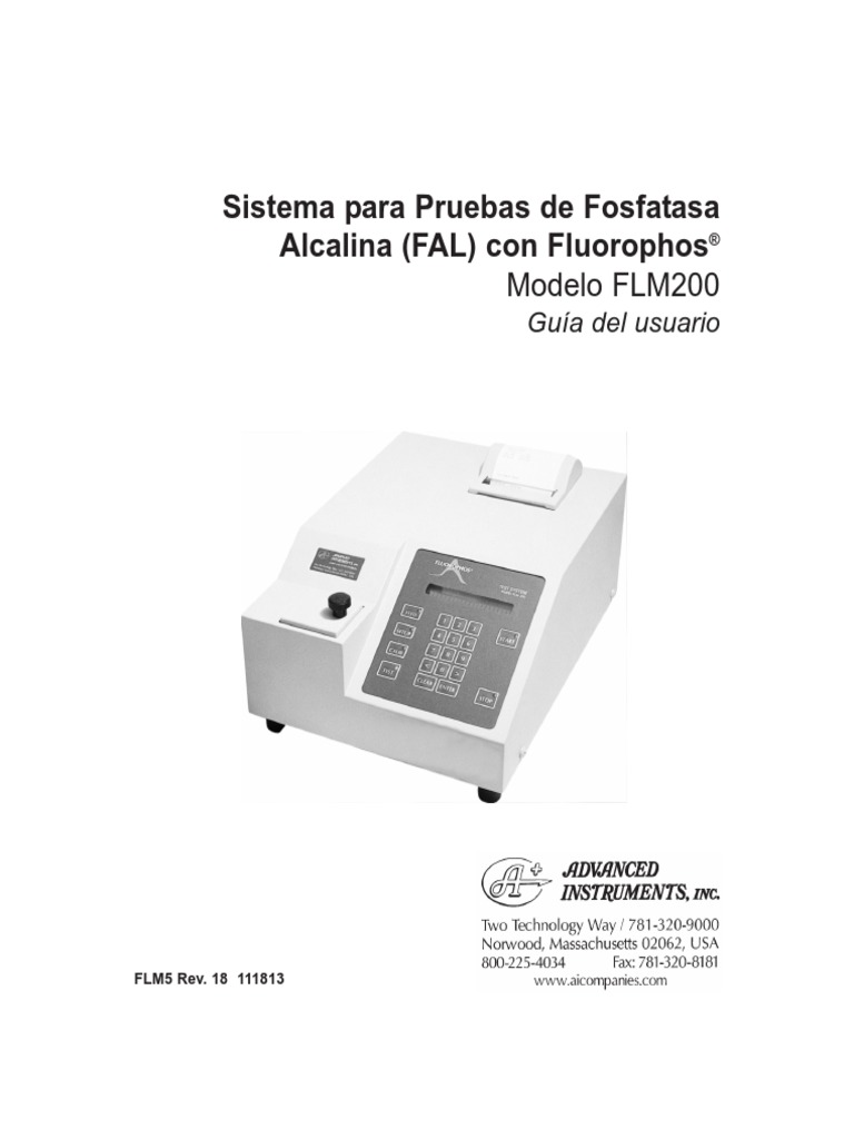 Manual Español Fluorophos | PDF | Fluorescencia | Calibración