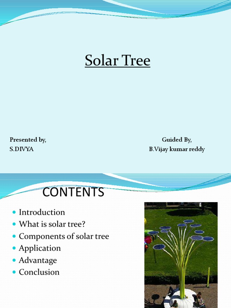Solar Tree | PDF