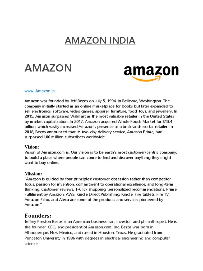 Amazon | PDF | Economies | Business