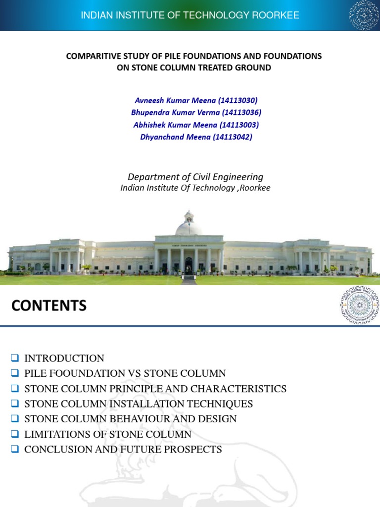 Stone Column vs Pile Foundations Study | PDF | Deep Foundation | Soil