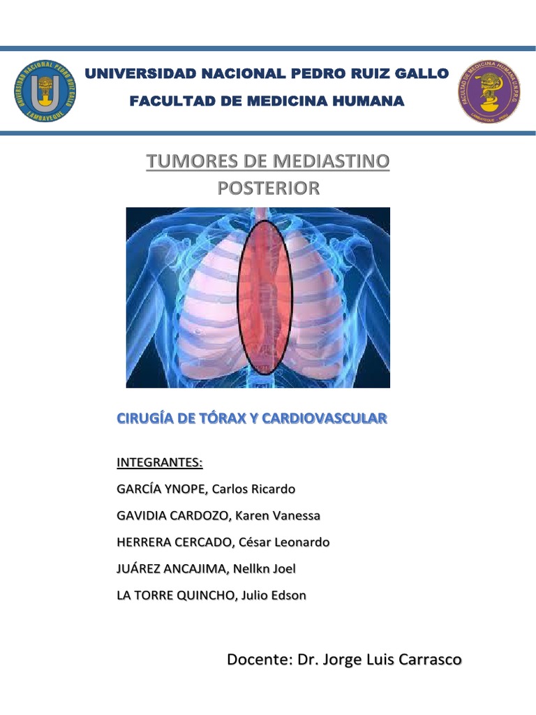 Tumores de Mediastino Posterior | PDF | Cáncer | Glándula suprarrenal