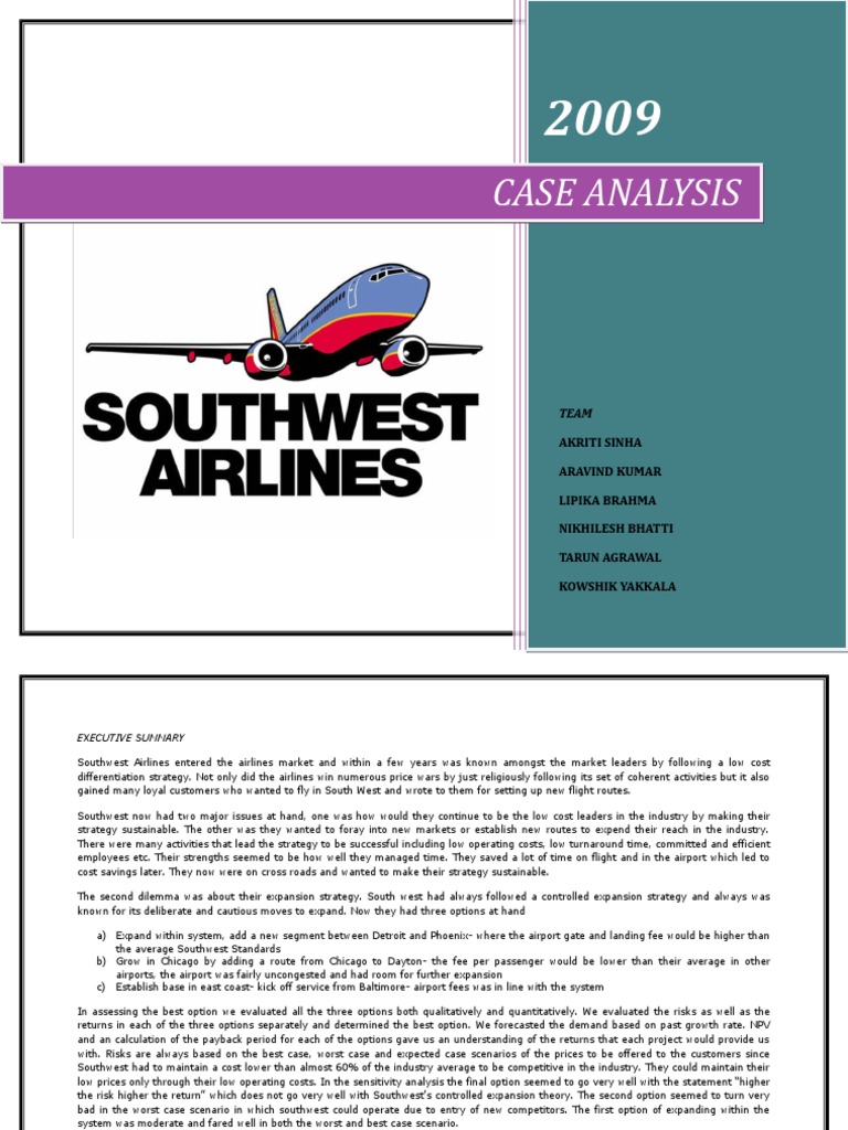 Southwest Airlines Possible Solution HBR Case | PDF | Southwest ...
