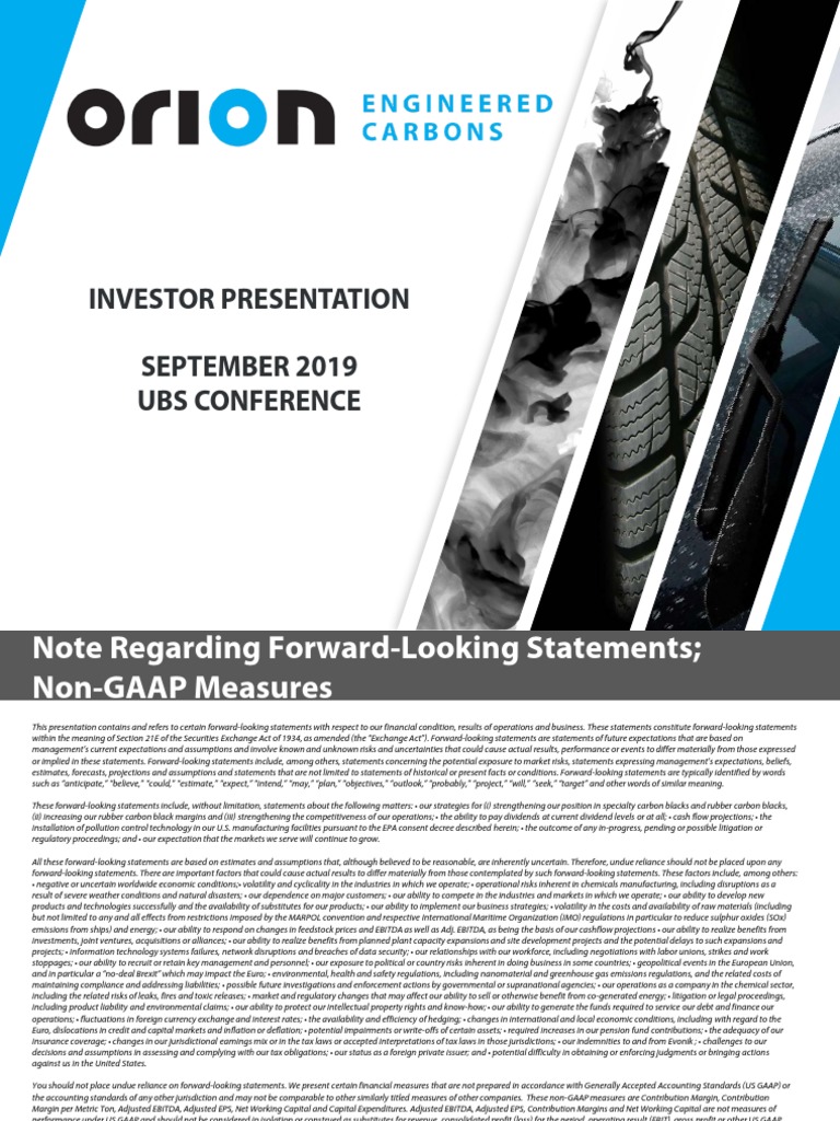 Orion - Investor Presentation - September 2019 UBS Conference Final ...