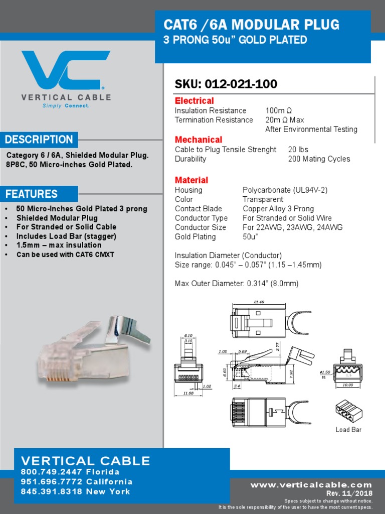 Step-by-Step Instructions for Terminating a CAT6/6A Shielded Modular ...