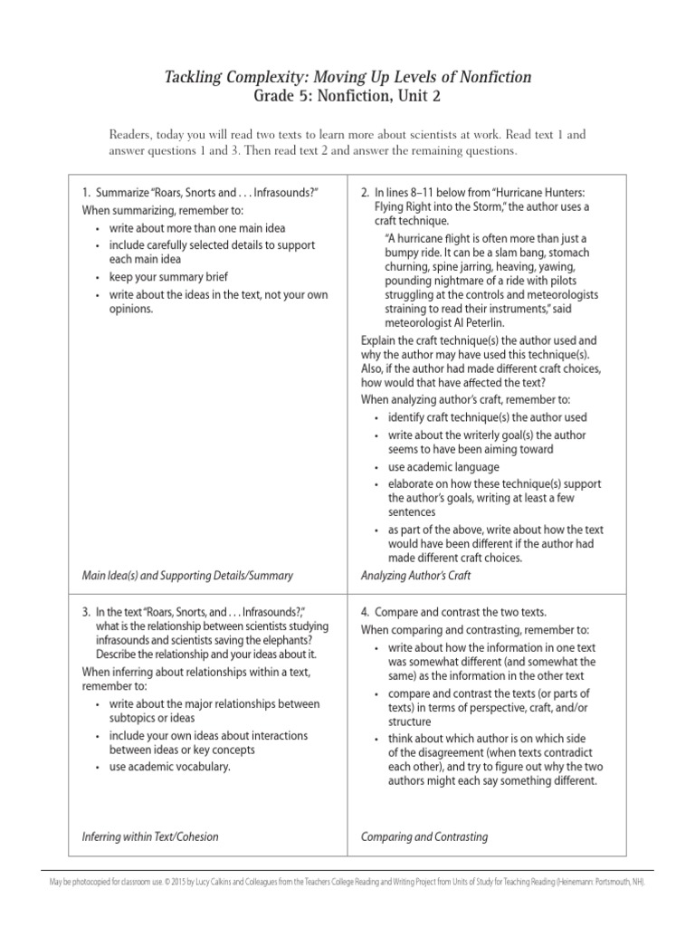 Non Fiction Assessment | PDF | Tropical Cyclones | Elephant