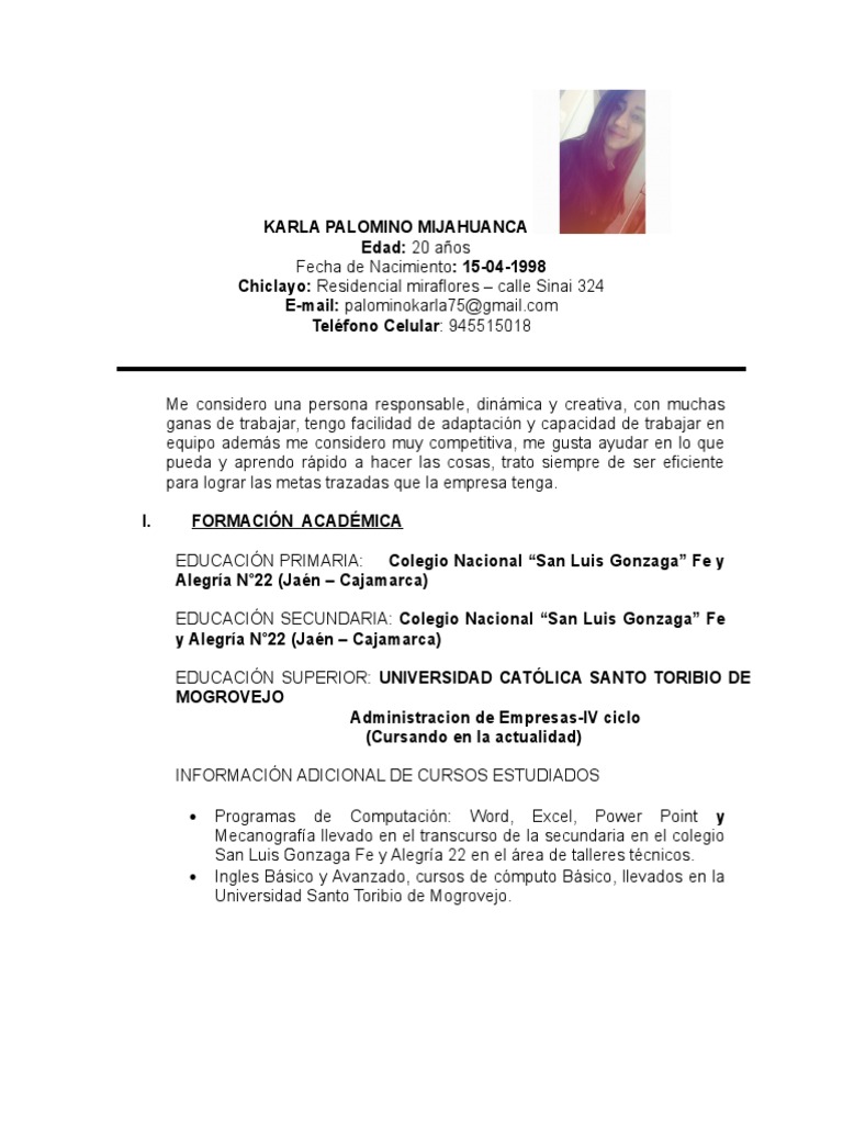 Curriculum Karla | PDF