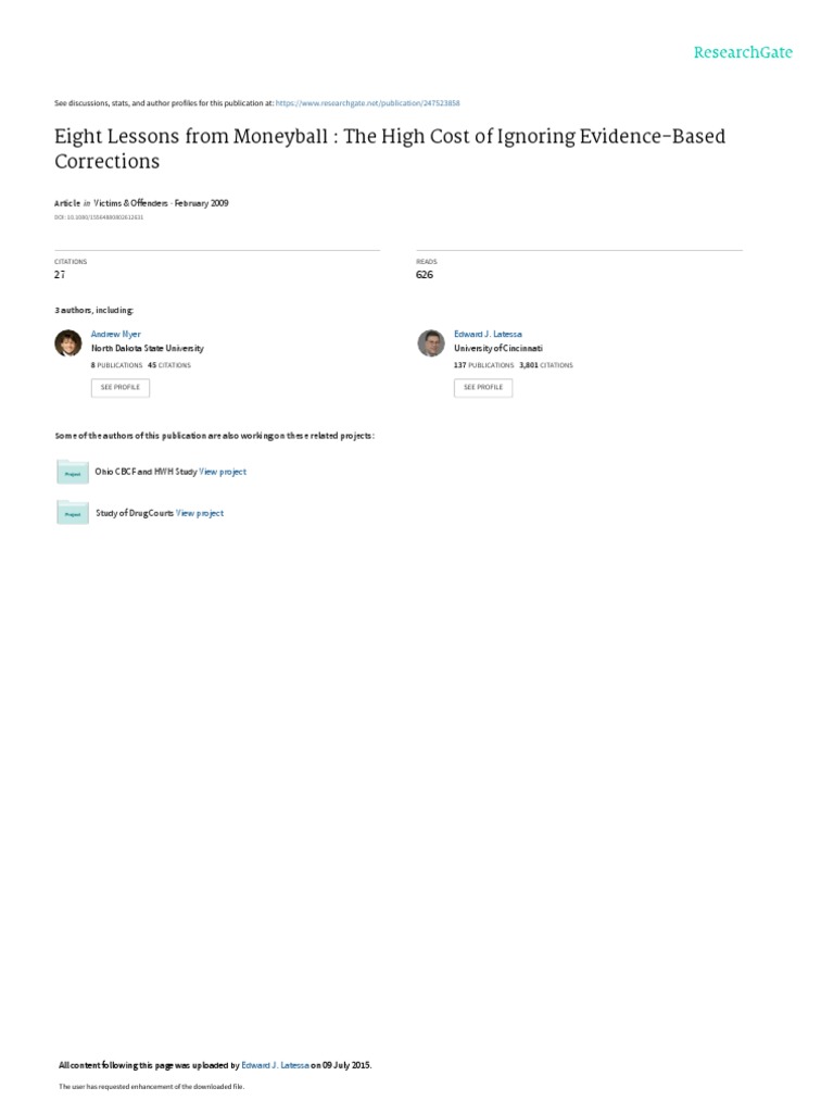 Moneyball Case Study - Eight Lessons | PDF