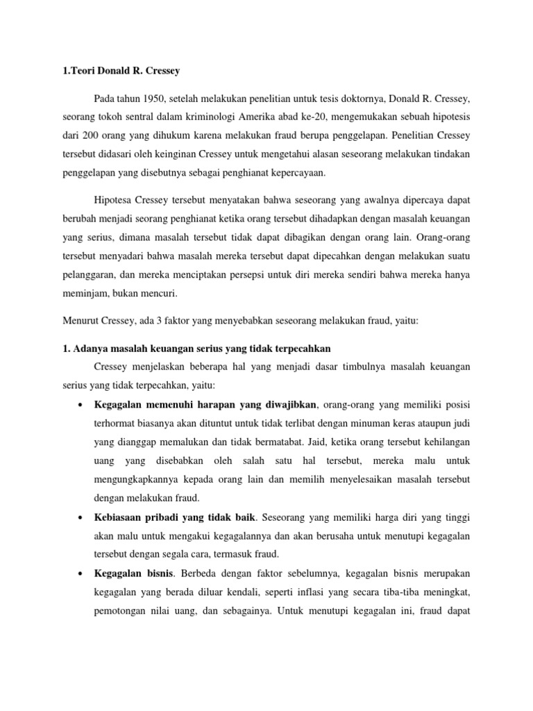 TEORI DONALD R. CRESSEY | PDF