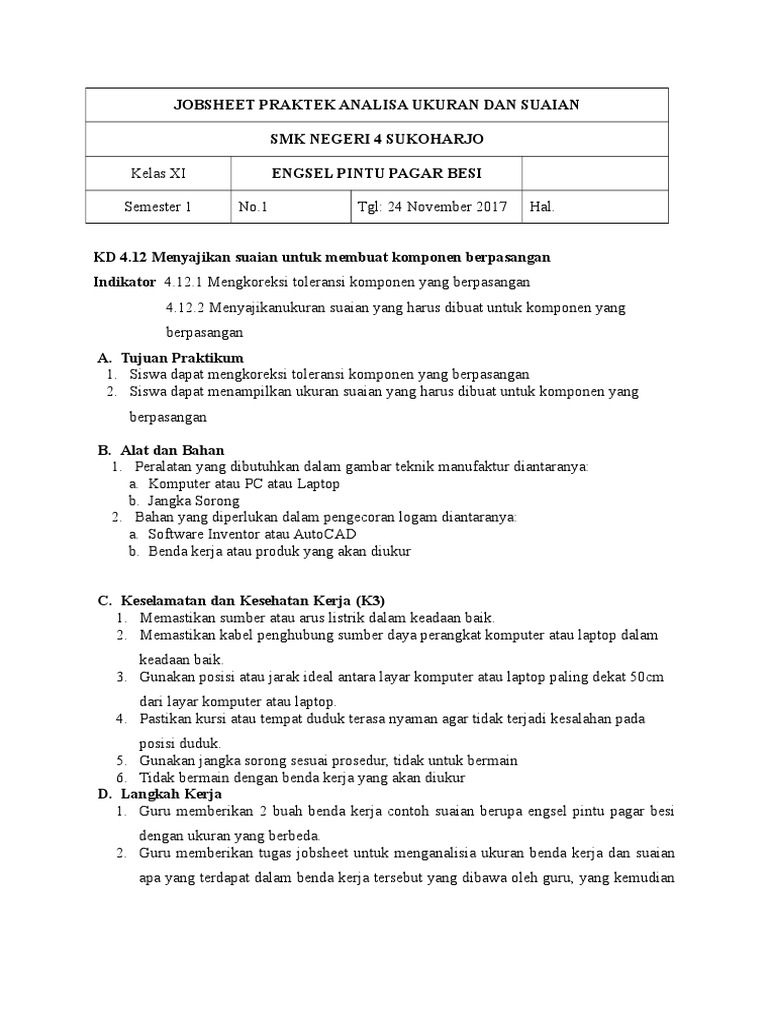 Jobsheet Bubut PPG | PDF