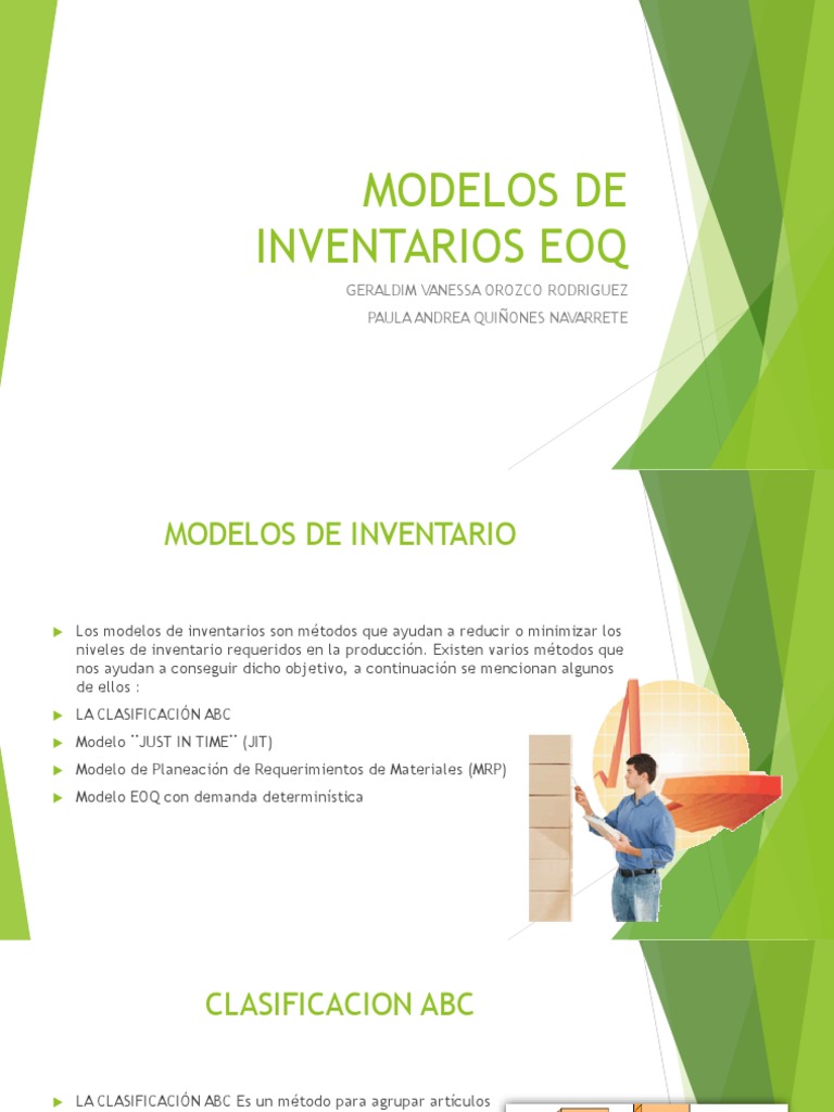 Modelos de Inventarios Eoq | PDF | Inventario | Economias