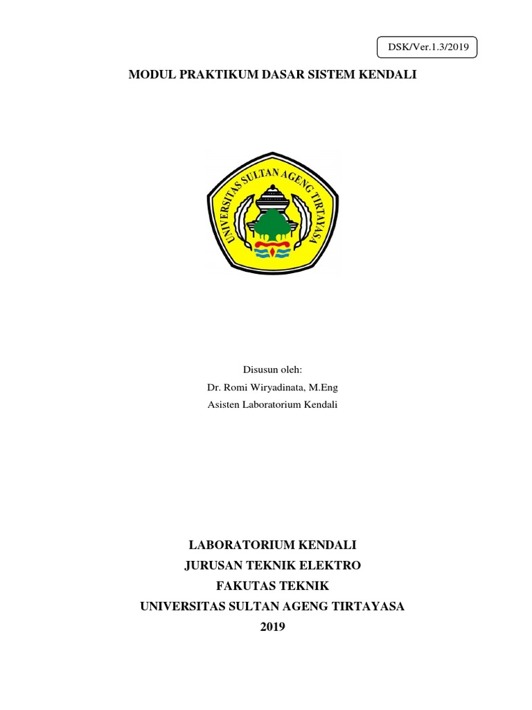 Modul Praktikum DSK 2019 - DC Motor Servo PDF | PDF