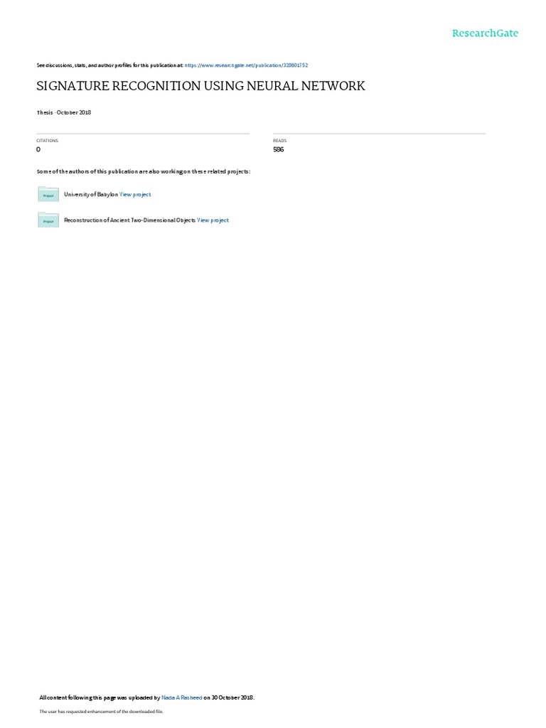 Test | PDF | Neuron | Pattern Recognition