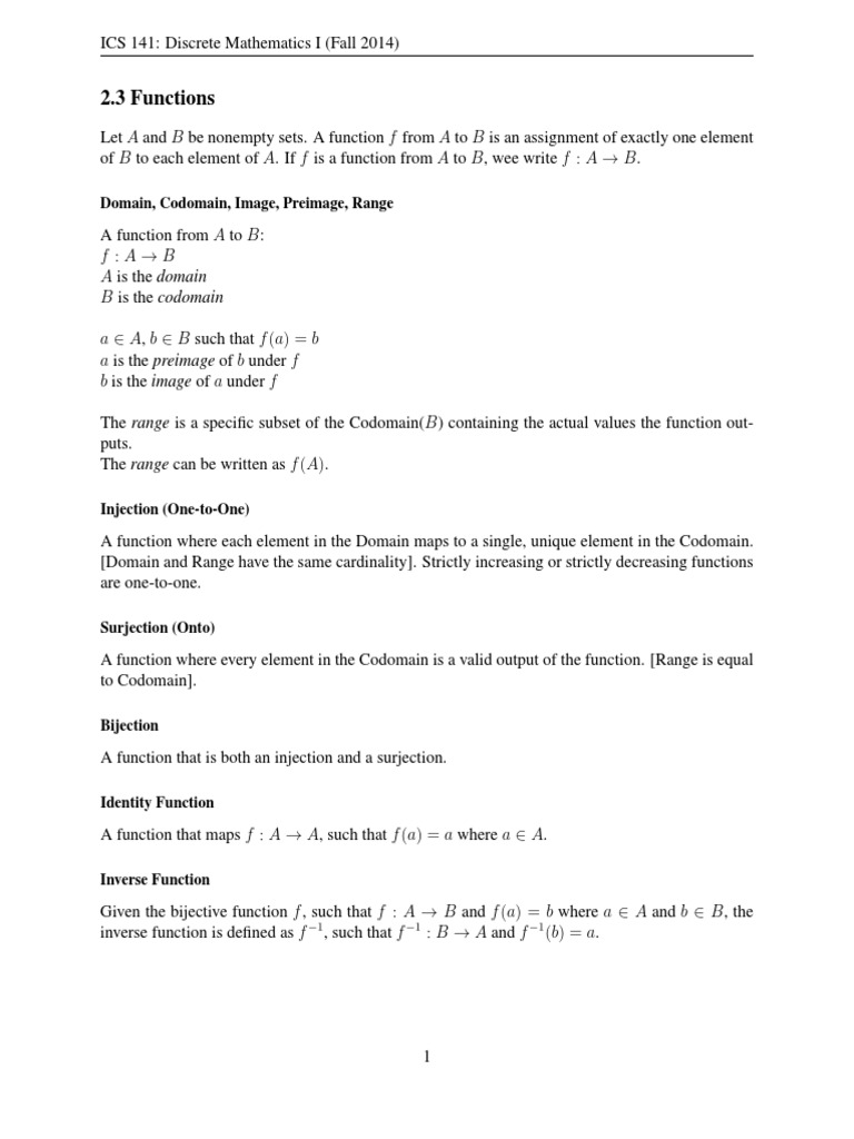 Discrete Mathematics | PDF | Function (Mathematics) | Mathematical Relations